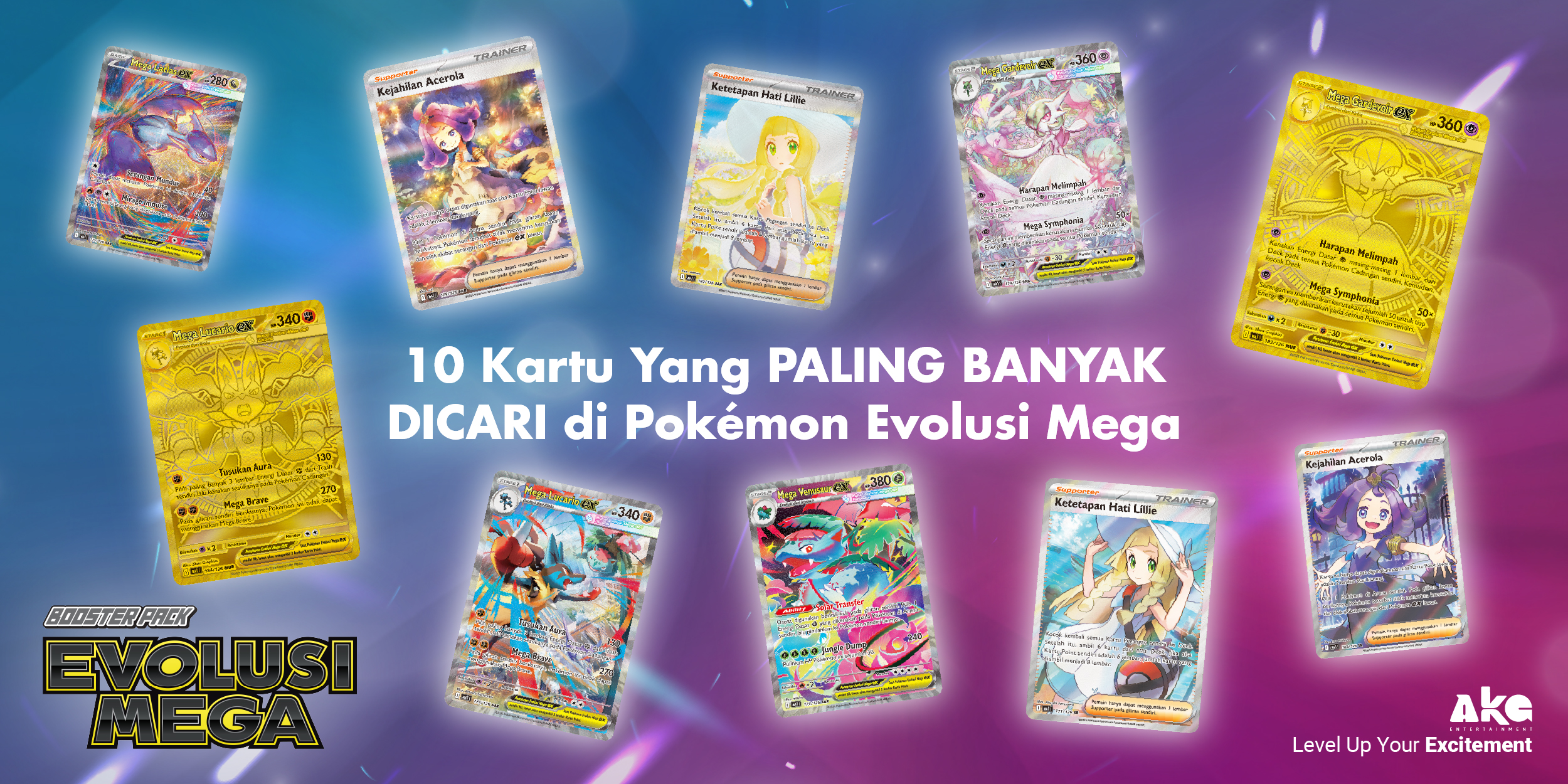 AKG Entertainment - 10 Kartu yang Paling Dicari di Pokémon Evolusi Mega